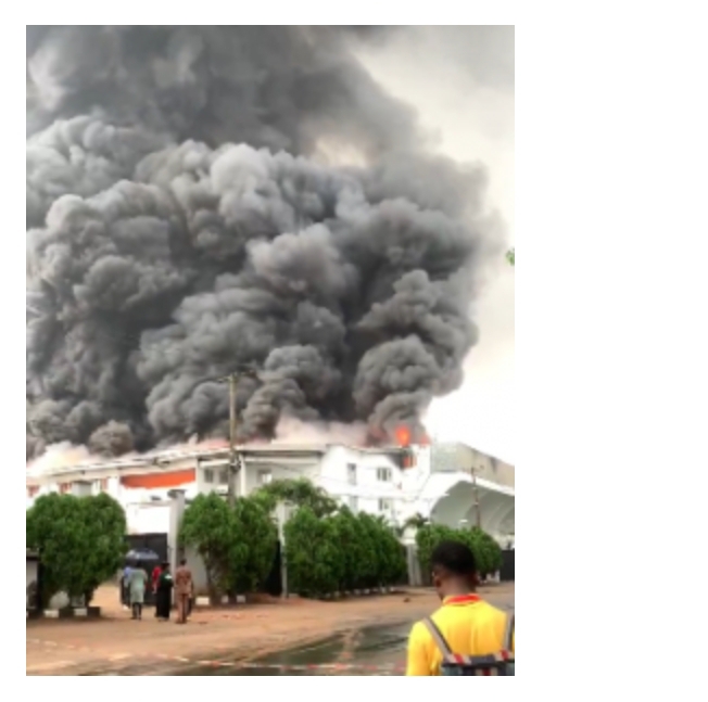 Photo: Fire guts Christ Embassy headquarters in Lagos - Star Nigeria News